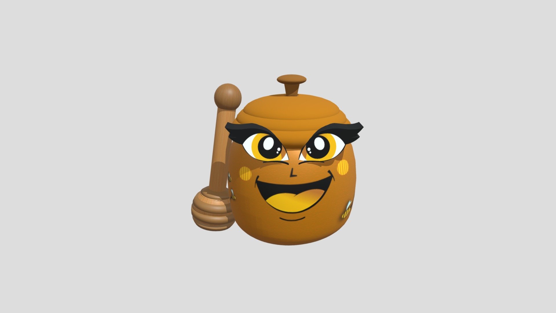Dottie The Honey Bee Queen - 3D model by aaronwedra [6c59e0e] - Sketchfab