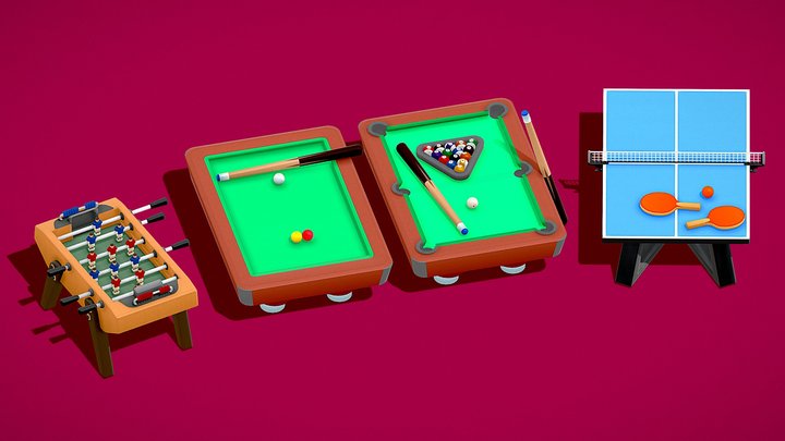 Pool-table 3D models - Sketchfab