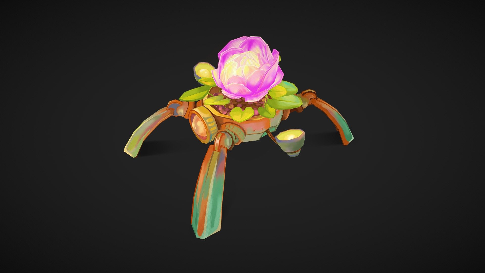 Flower Bot - 3D model by Miray Scheidel (@Miandray) [6c5fa92] - Sketchfab