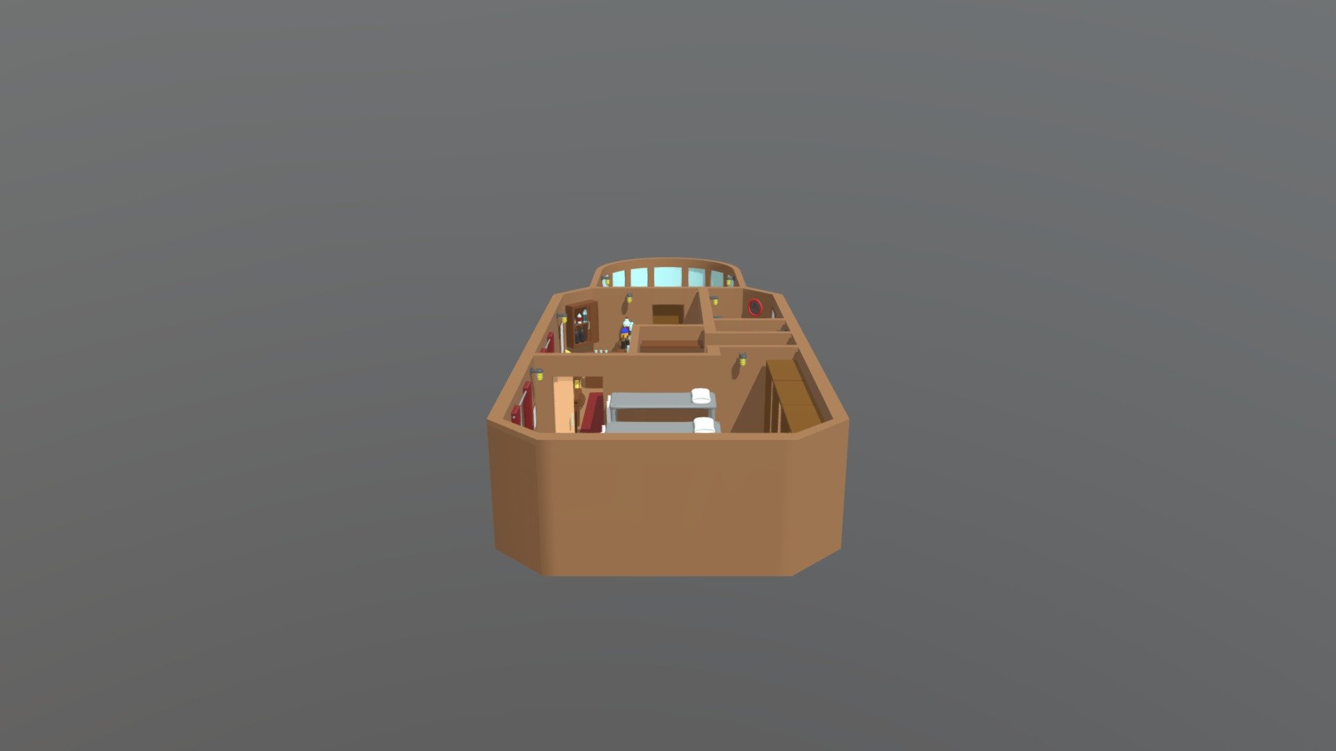 Zeplin Factory: Living Quarters and Flight Deck - 3D model by ...