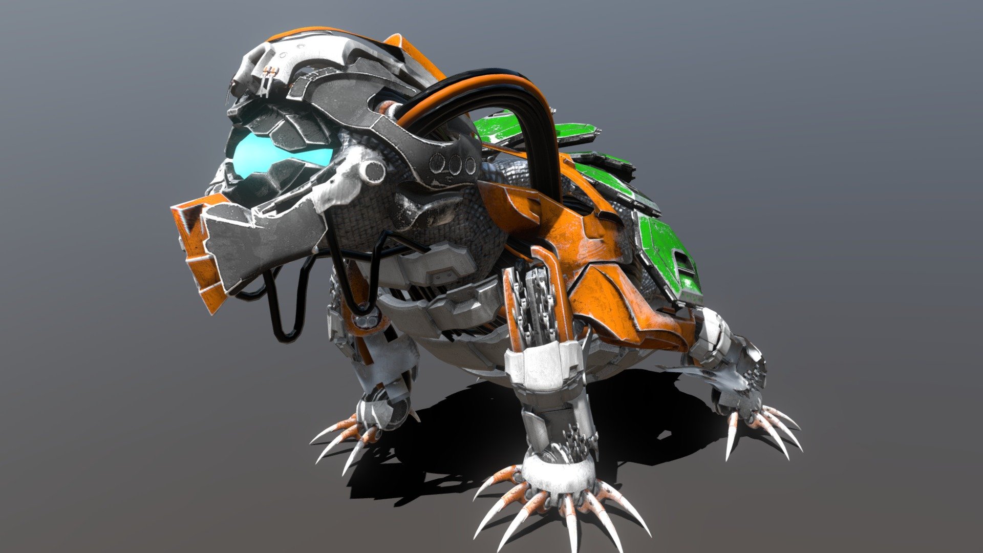 Tortoise Mech - 3D model by nikbenniweber [6c681bc] - Sketchfab