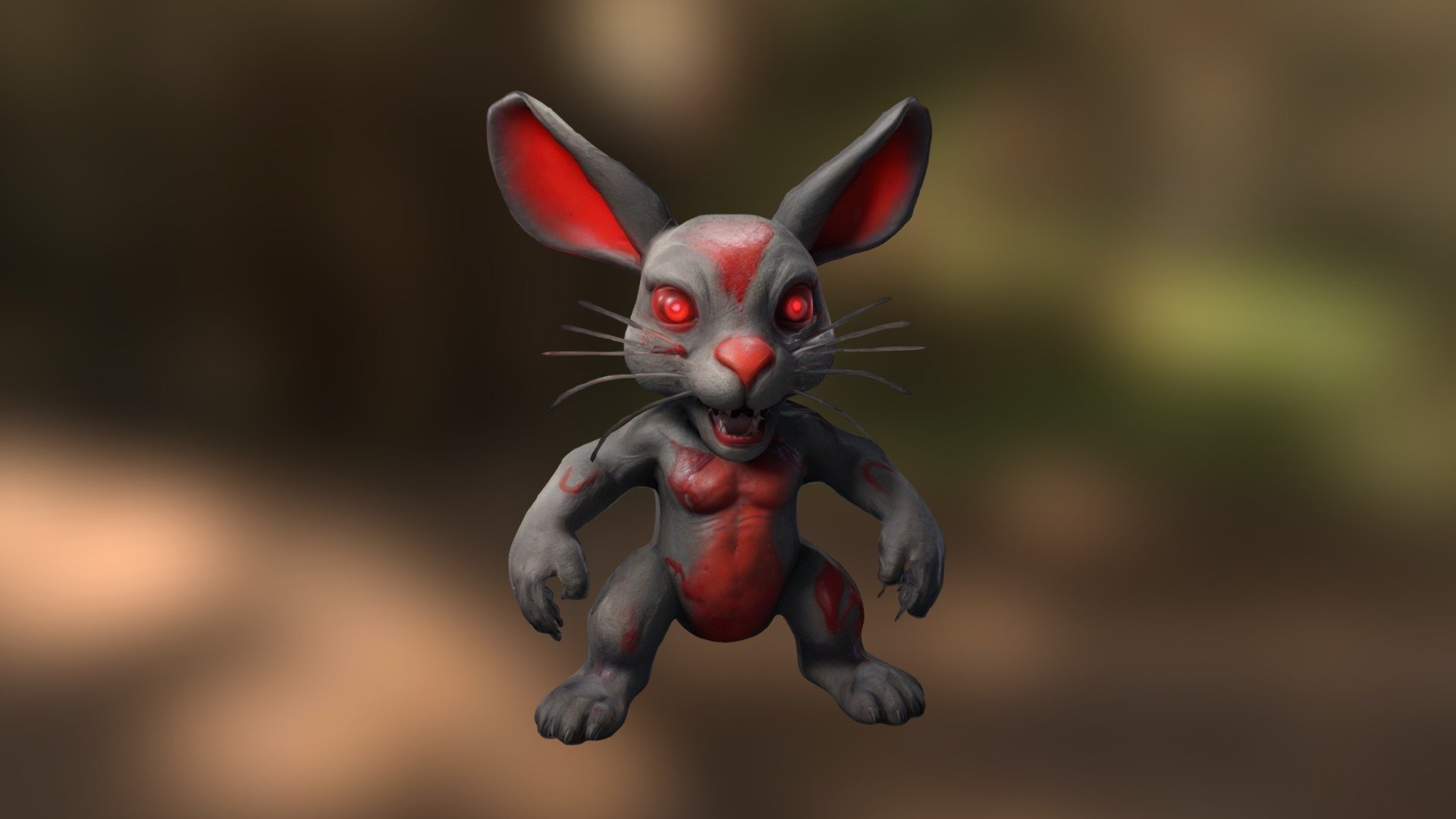 Dark Inferno Rabbit - Buy Royalty Free 3D model by Inventive World ...