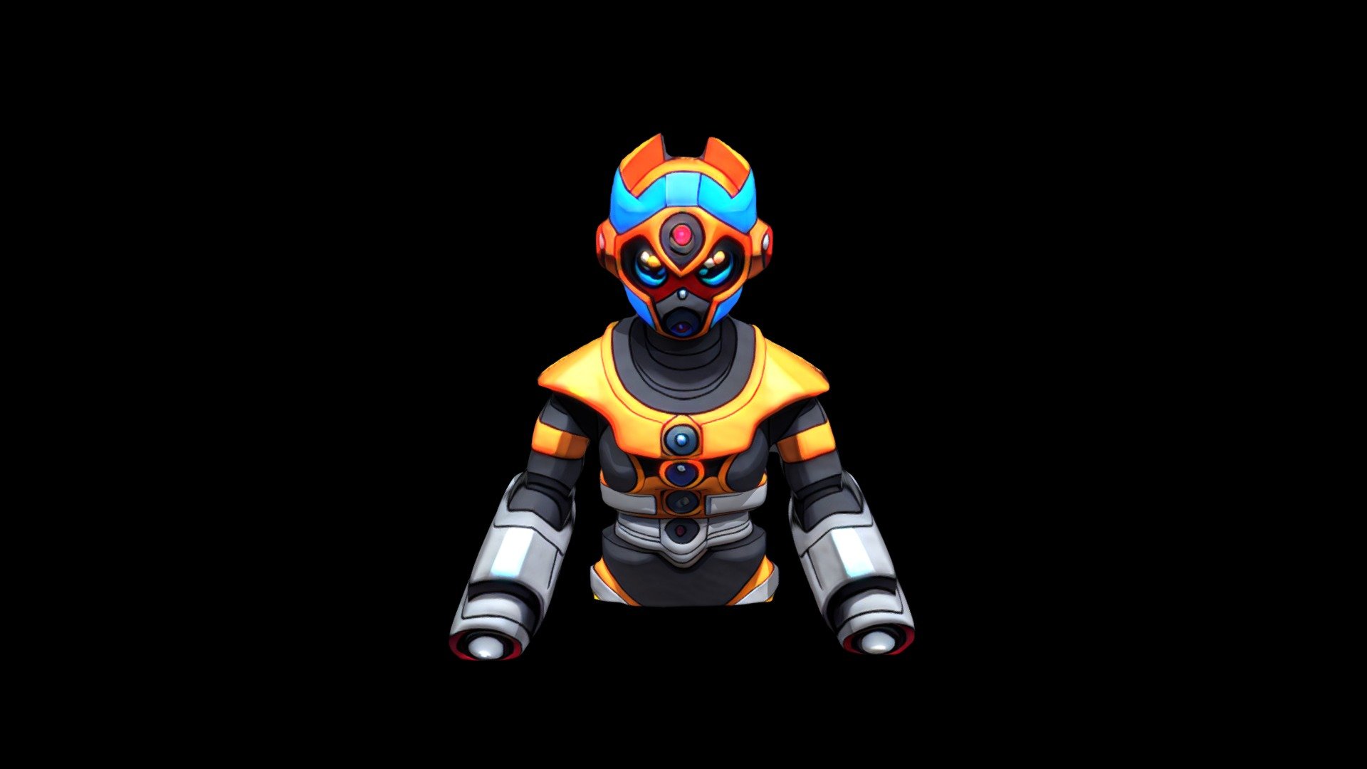 Helmet Mask Robot Cartoon 1913 - Download Free 3D model by klrxyz ...