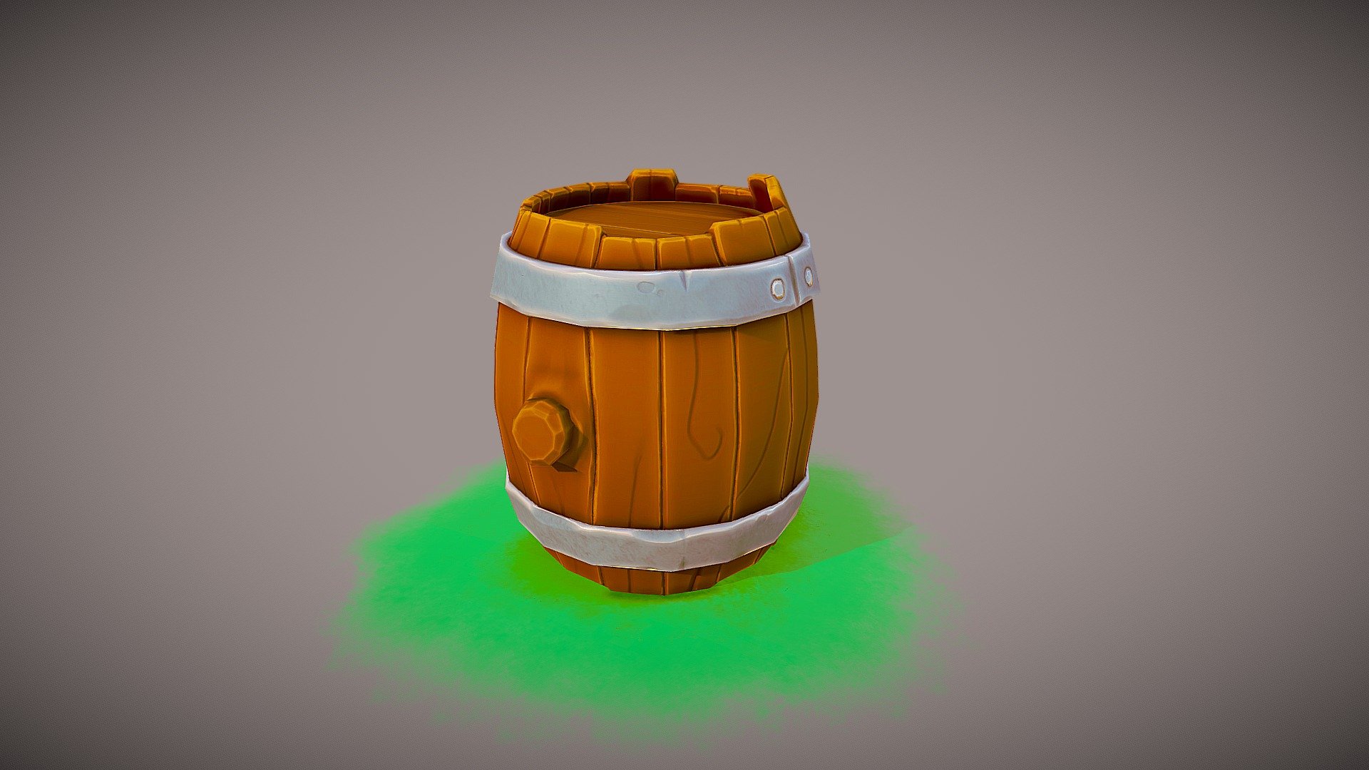 Stylized Barrel - 3D model by derabo [6c6e3cb] - Sketchfab