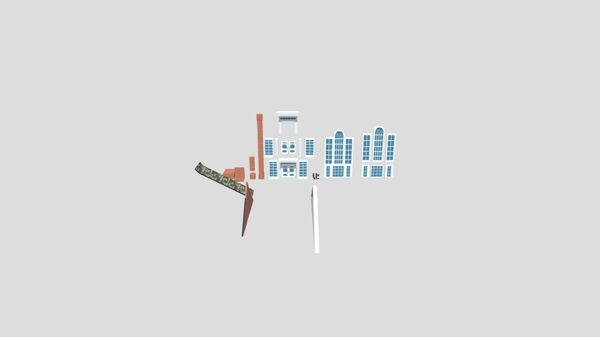 Modular Library Building Models - Download Free 3D model by UnrealEthan ...