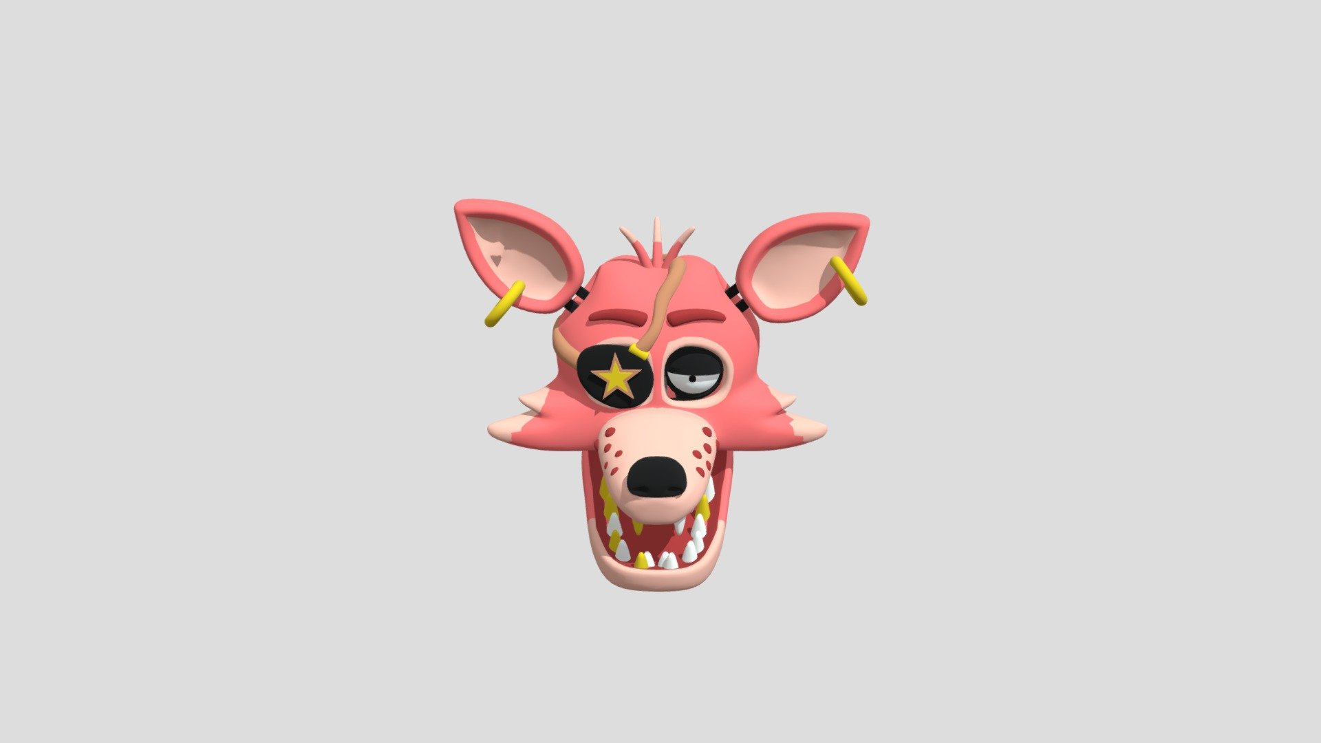 Foxy head - Download Free 3D model by Nacho1012 [6c7088e] - Sketchfab