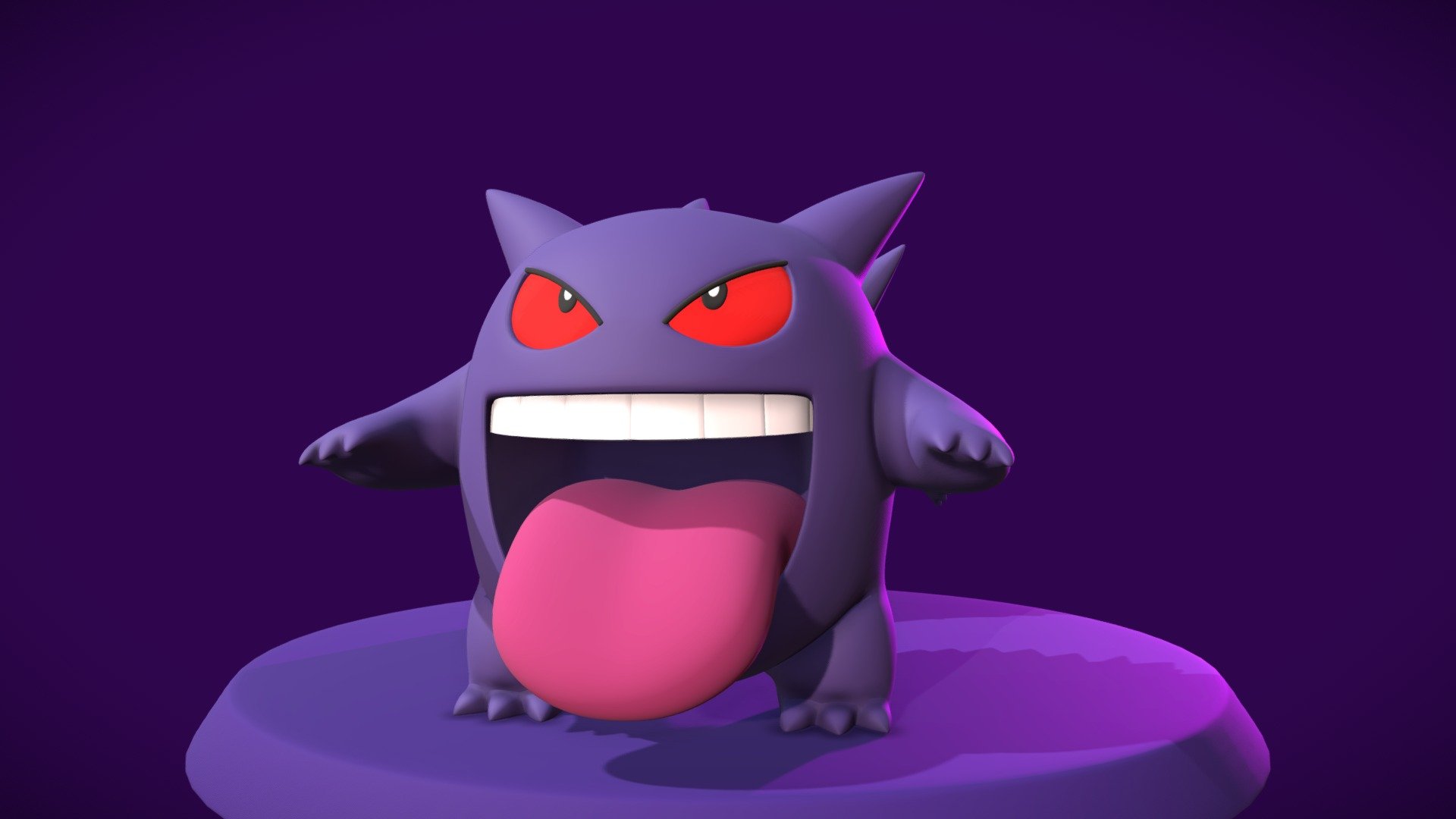 Gengar - Buy Royalty Free 3D model by Gianmarco (@GianmArt) [6c70e7c ...