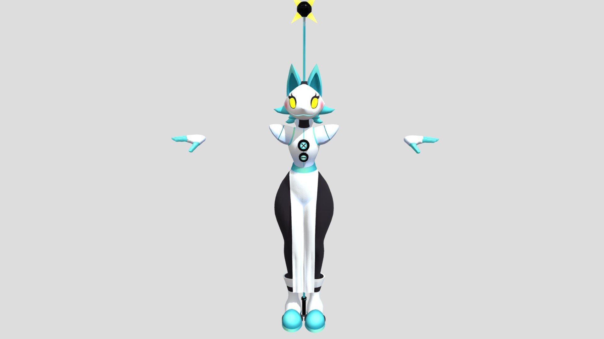 Tasque Manager The cat From Deltarune - Download Free 3D model by ...