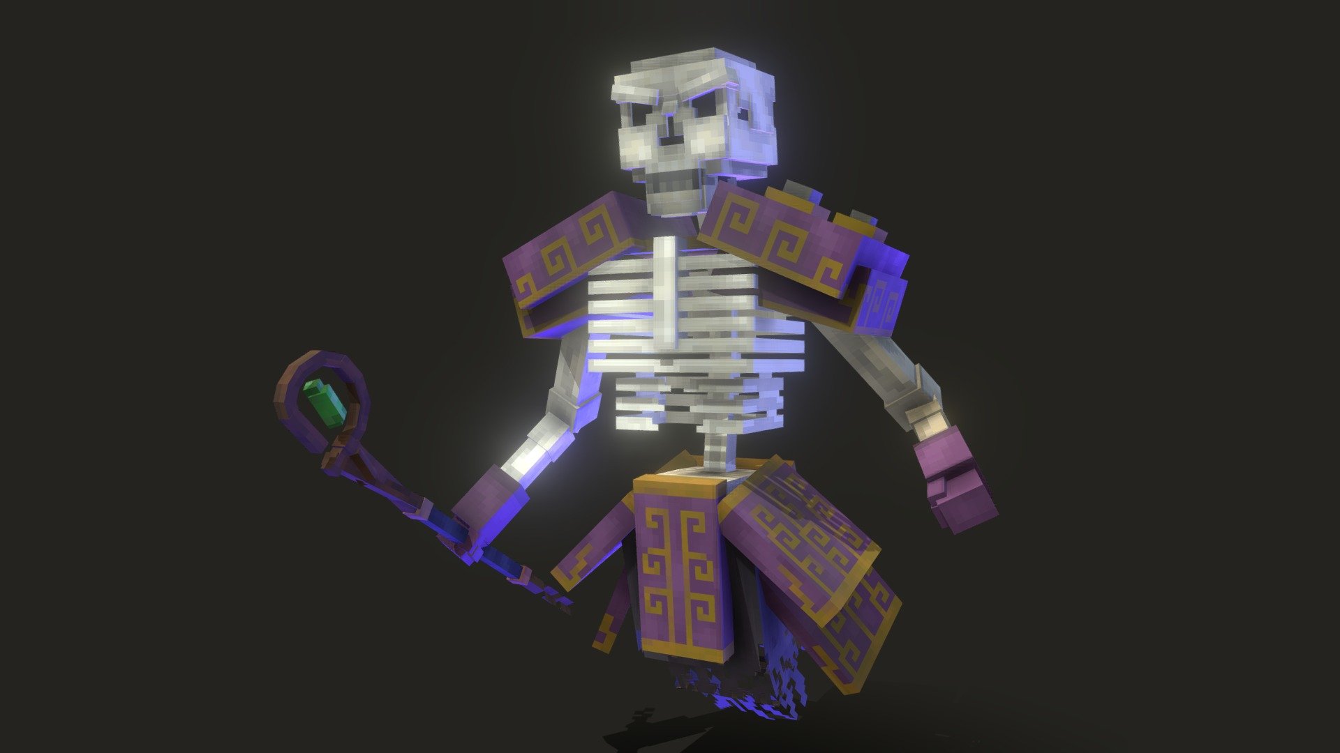 AzelCraft - Shamanic Skeleton Boss - 3D model by Frayseur [6c7289e ...