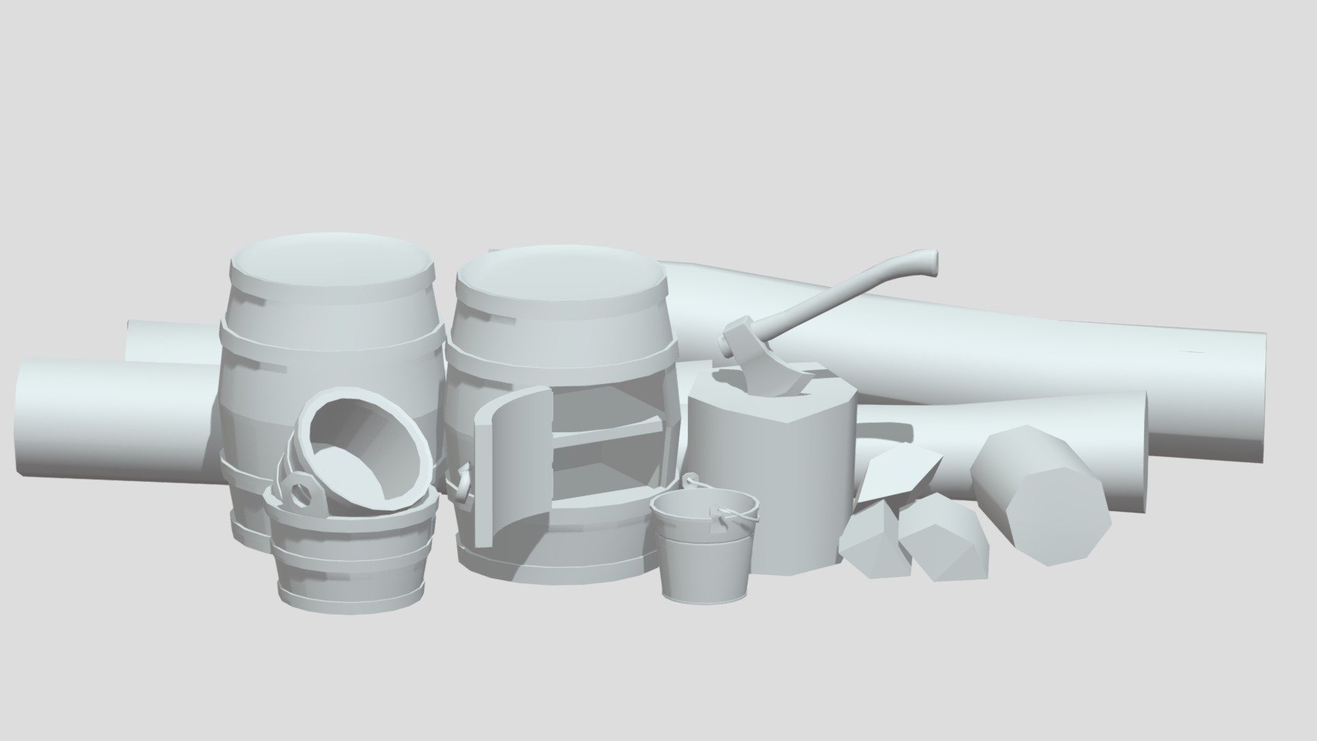 Forest Loner - 3 Simple Props Models - 3D model by Milan Schuyvinck ...