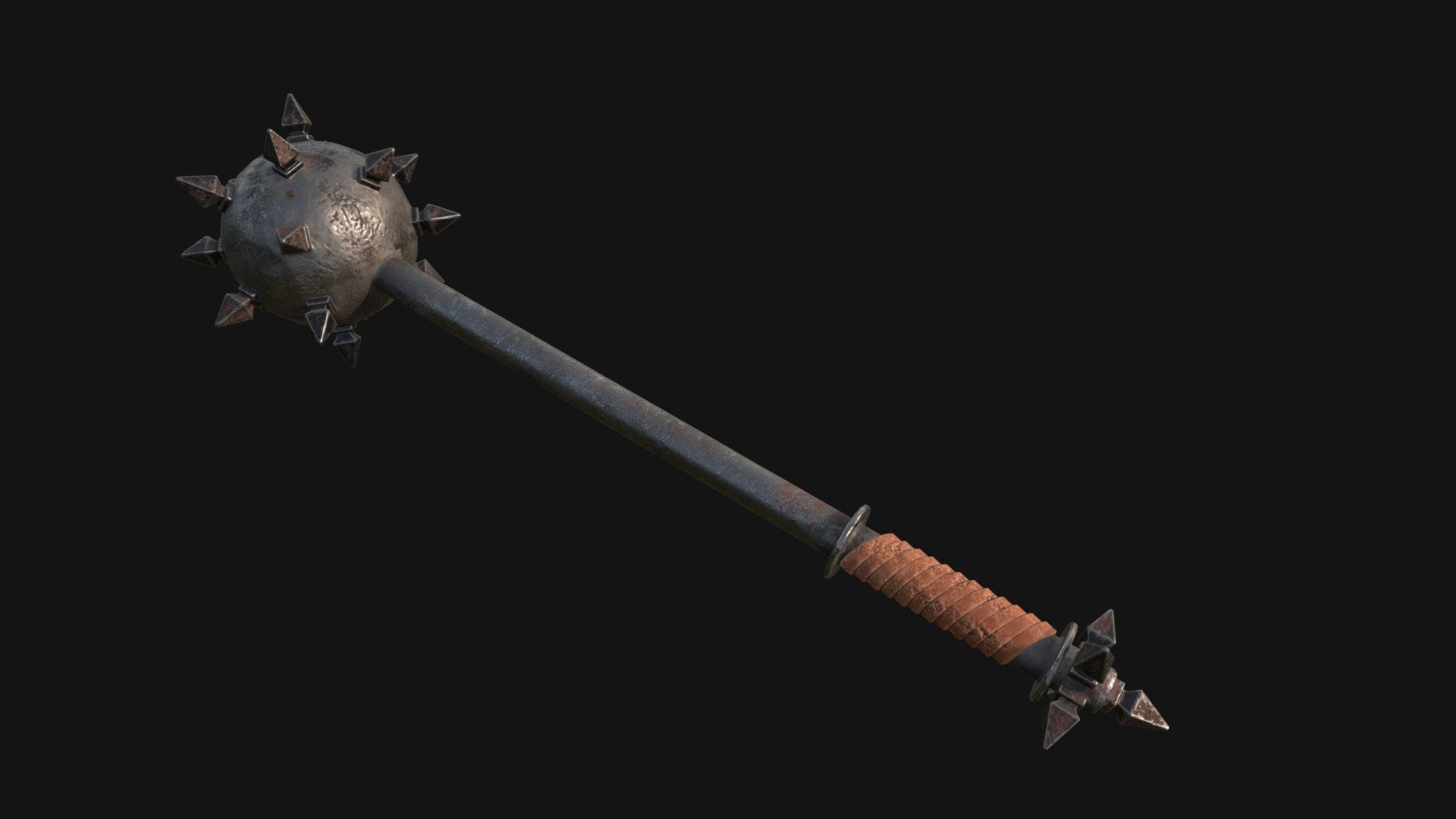 Medieval Spiked Ball Mace - Buy Royalty Free 3D model by Clockwork ...