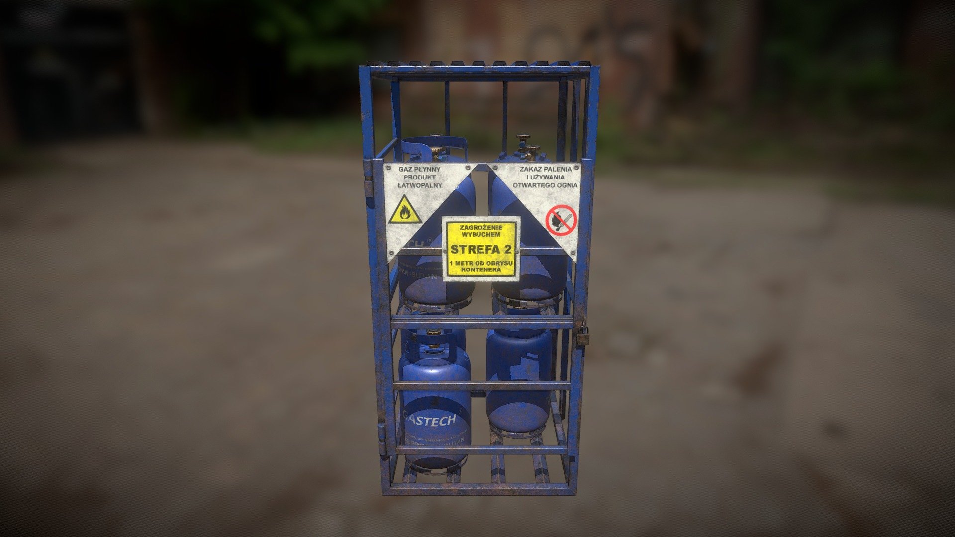 Gas bottle container - 3D model by Amonther - Dominik Jakubczyk ...