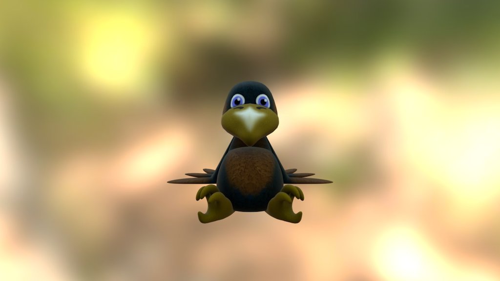 Pudgie! Bird - 3D model by Tiyshen [6c77eaa] - Sketchfab