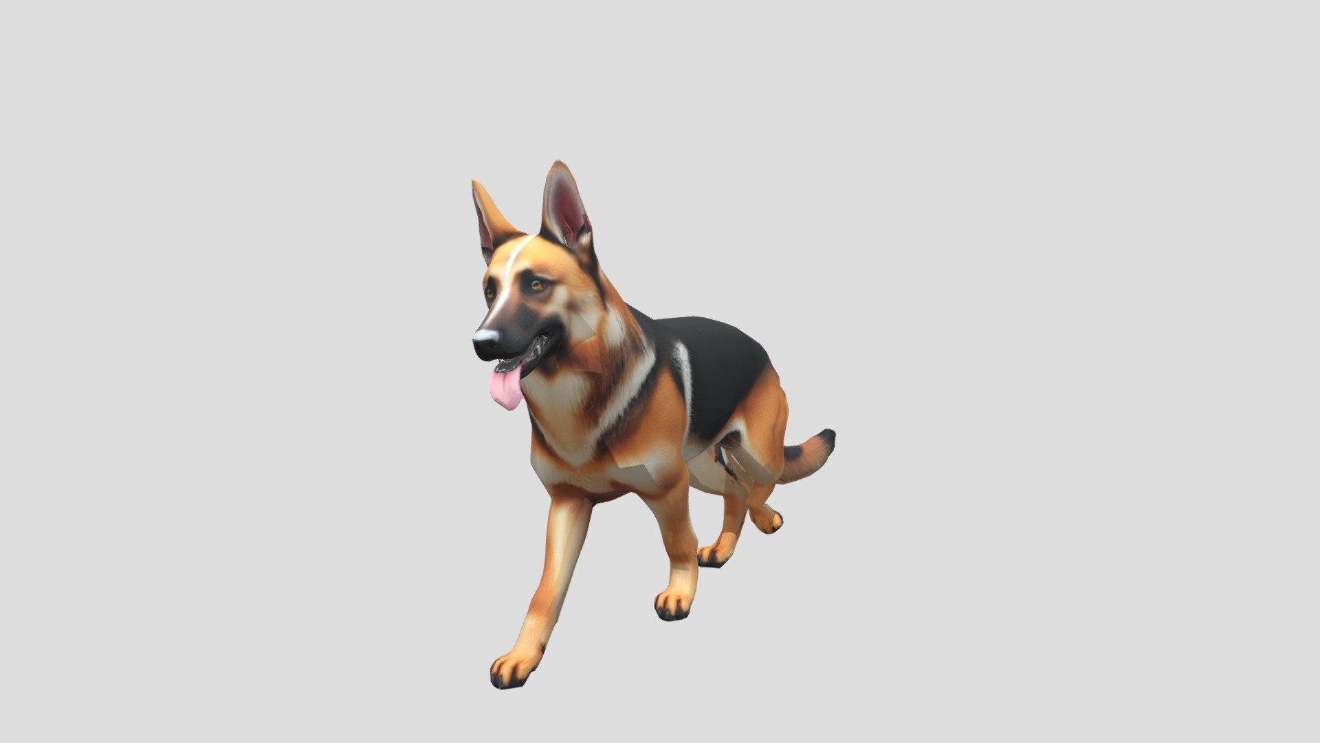 Dog Shepard - 3D model by Marco De Simone (@marcodesimone888) [6c784ad ...