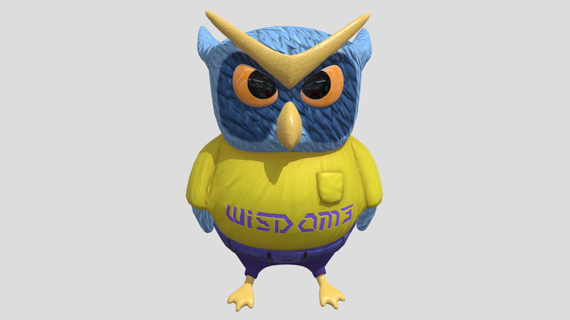 The Owl Mascot - 3D model by sakigakefuruzawa [6c78911] - Sketchfab