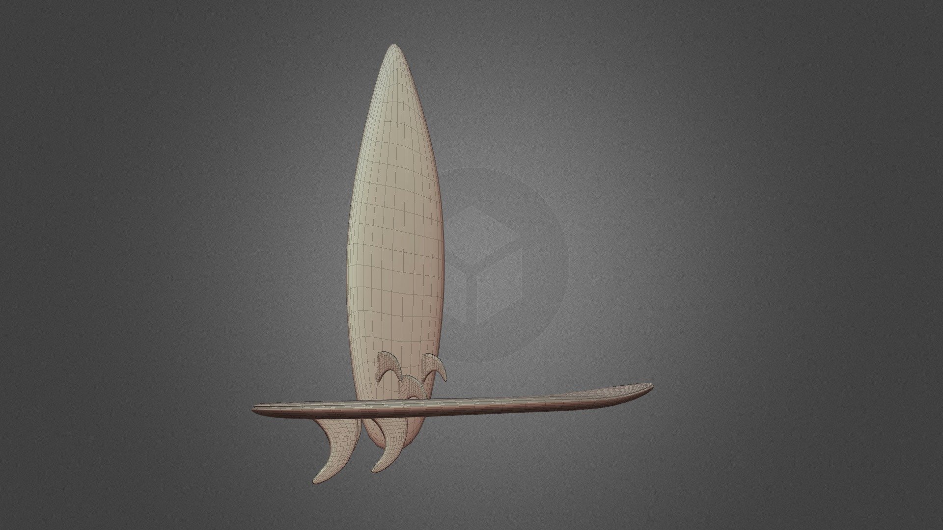 Surf Board - Download Free 3D model by Artboard Silvio Pinheiro ...
