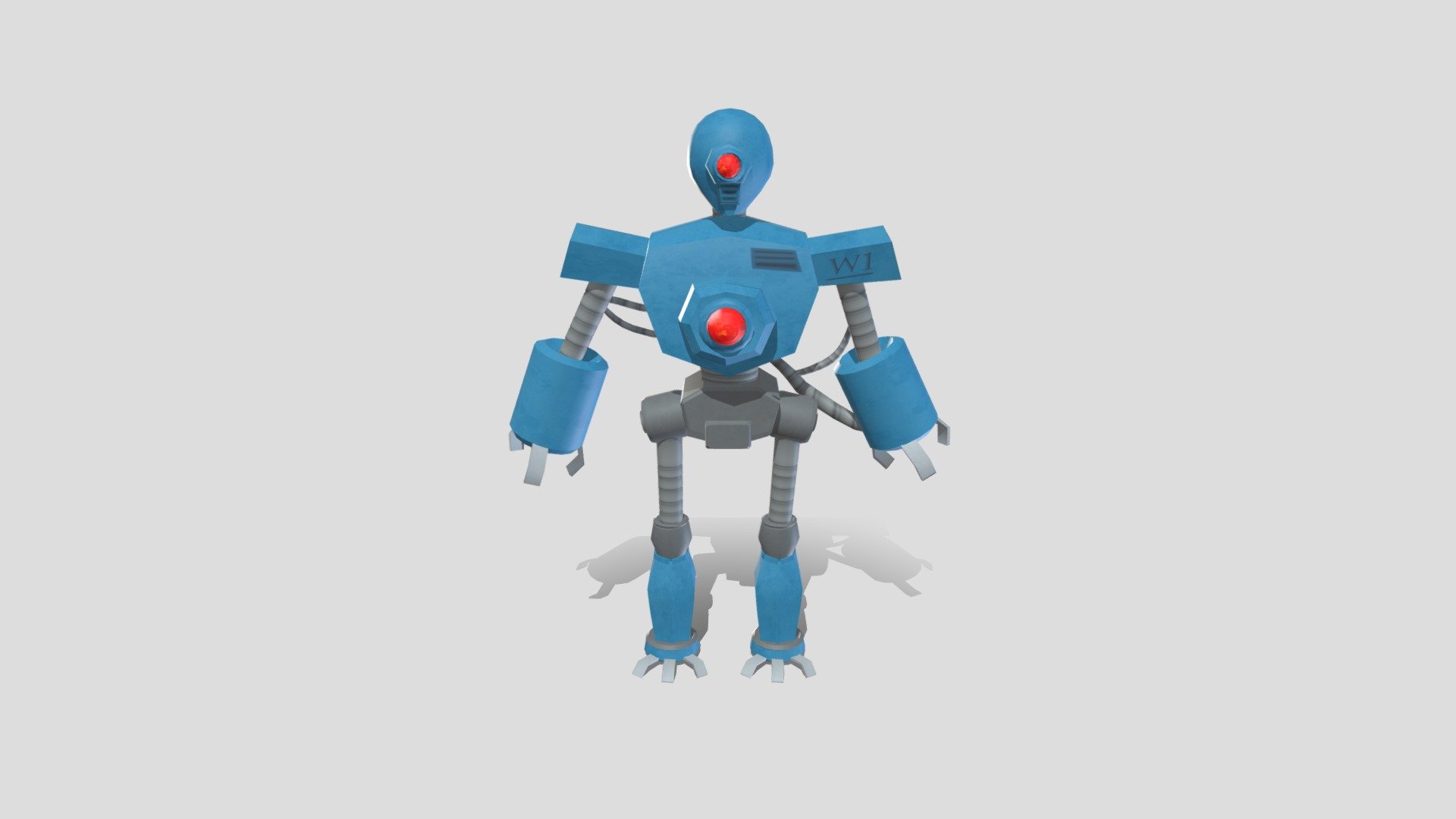 Robot character - 3D model by Xin_Yue [6c7a121] - Sketchfab