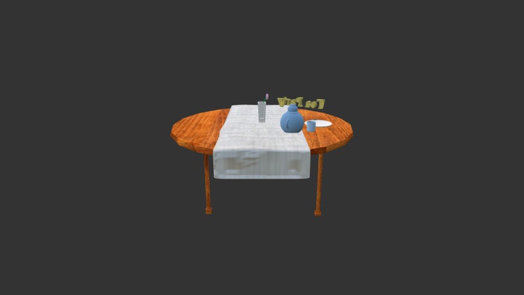 Tea Party - 3D model by Kompa [6c7a8d3] - Sketchfab