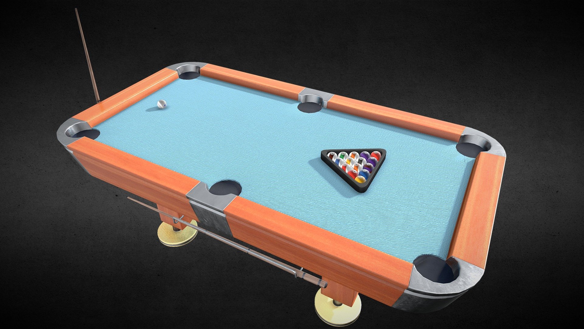 Pool Table - Buy Royalty Free 3D model by Ravi Jangid (@ravijangid.rv ...