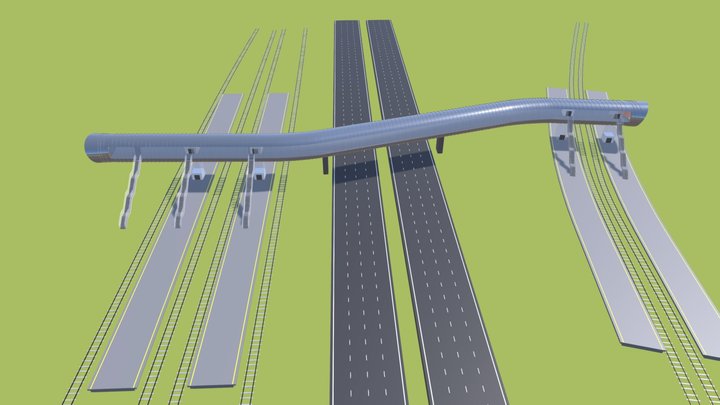 Pedestrian-bridge 3D models - Sketchfab