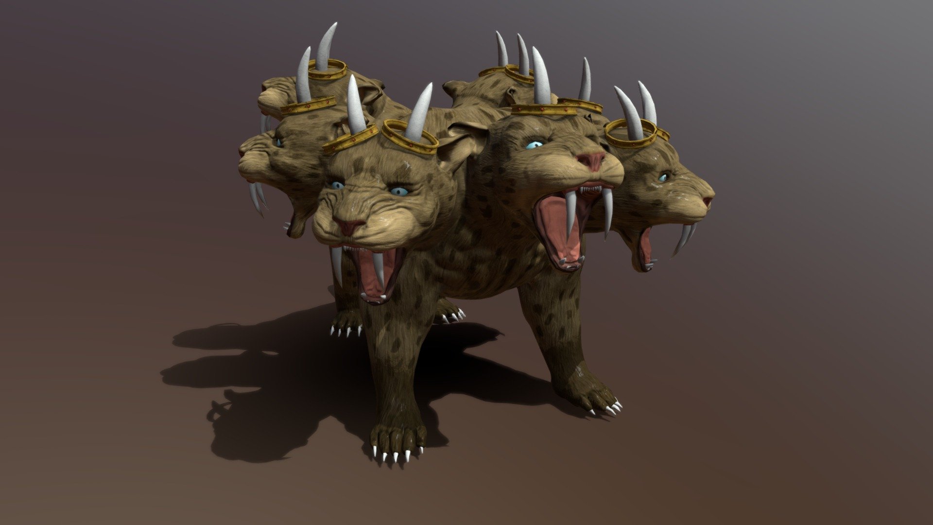 Seven-Headed Wild Beast - 3D model by Tony.George [6c8aa23] - Sketchfab