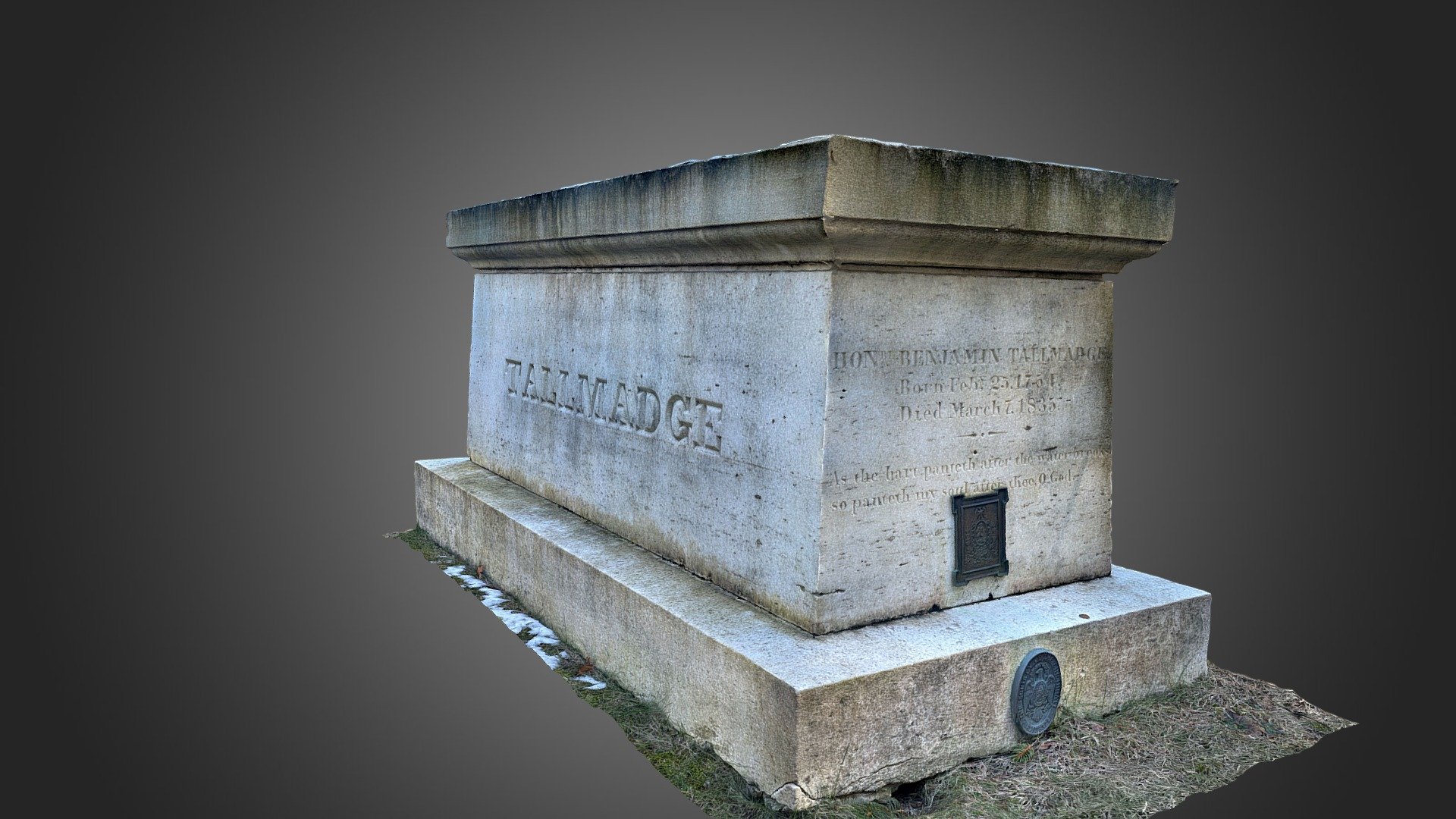 Col Benjamin Tallmadge II - Gravesite - 3D model by CVM ...