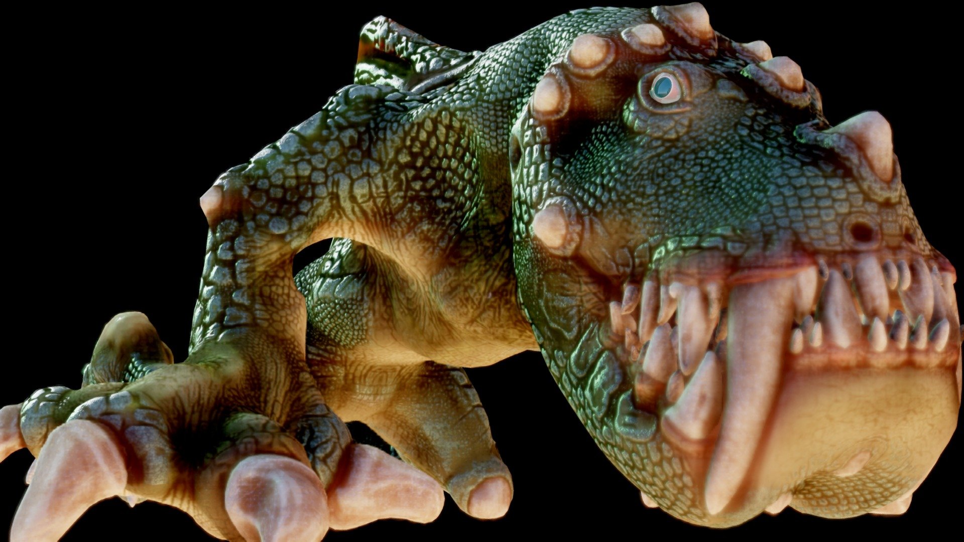 Green Dragon - 3D model by the Georgeous (@thegeorgeous) [6c8cd15 ...