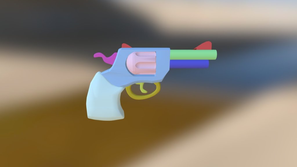 3D Cartoon Revolver - 3D model by Paul Oraz (@paolo.orabona87) [6c8e56b ...
