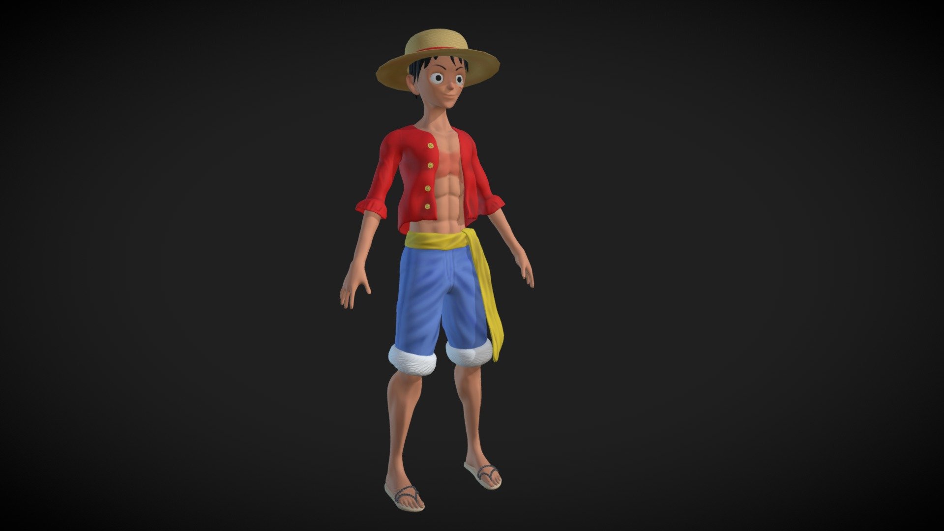 Derek Trudel TP3 Luffy - 3D model by Création et Nouveaux Médias - UQAT ...