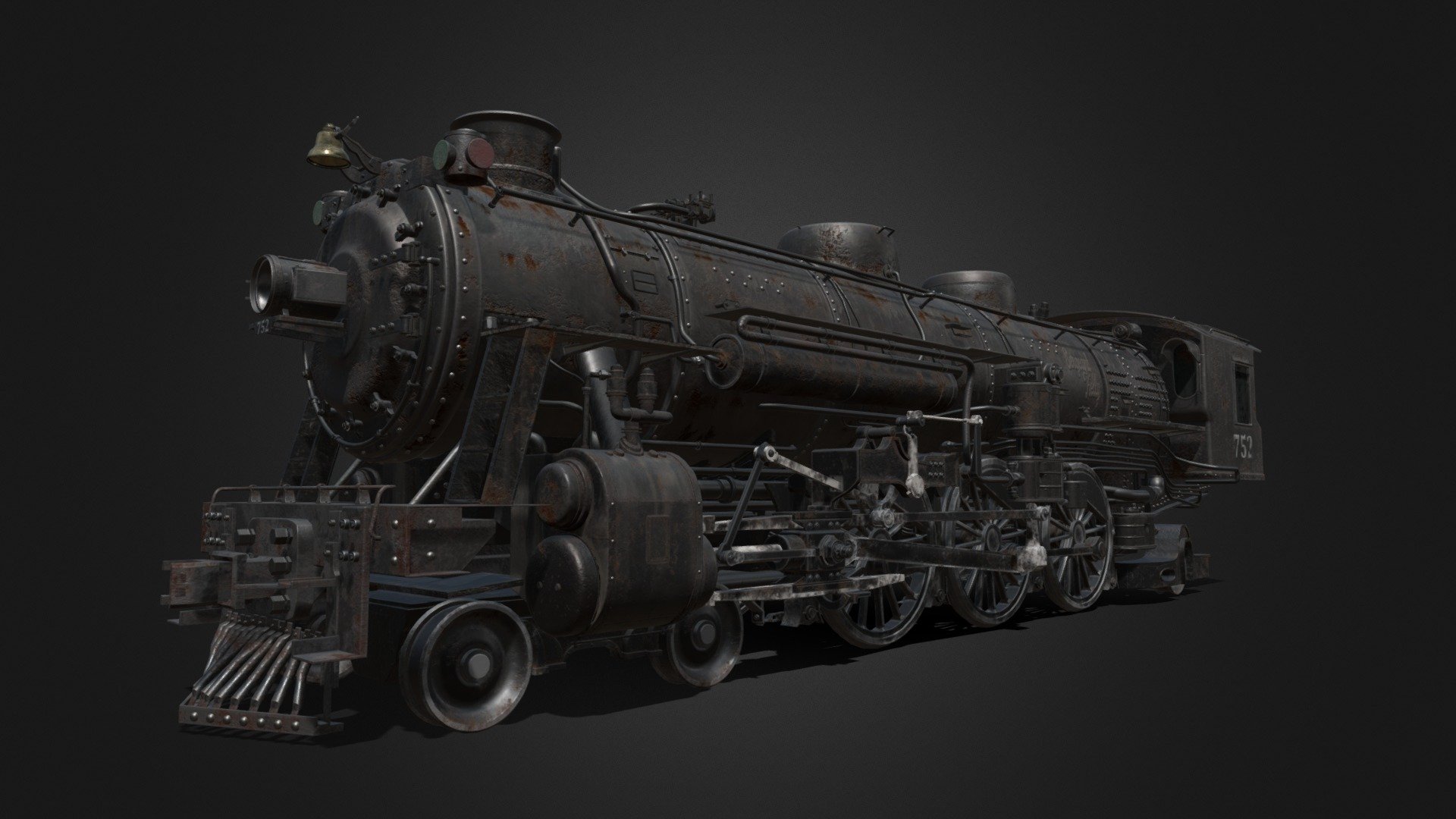 Steam Engine Locomotive - Buy Royalty Free 3D model by Cabopitus (@alaincasanovas) [6c906ed ...