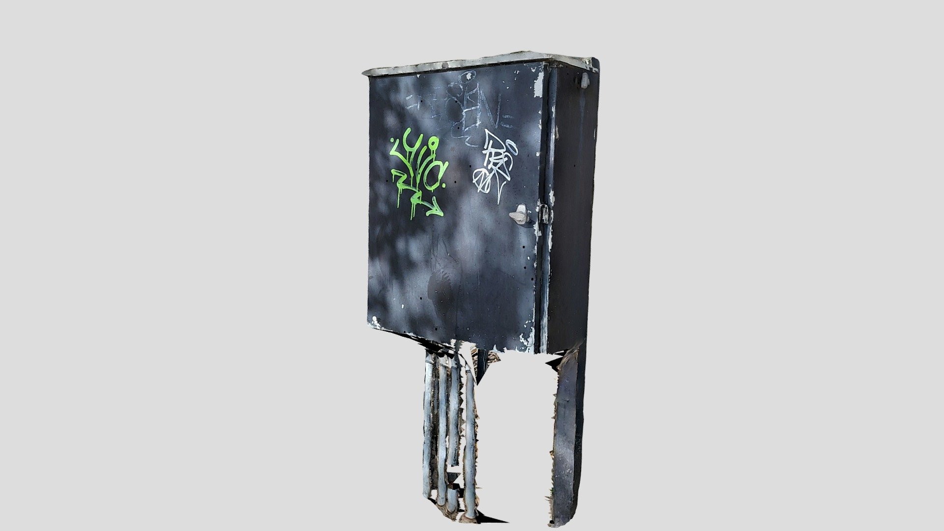 Panel Box with Graffiti - Download Free 3D model by stevencmutter ...