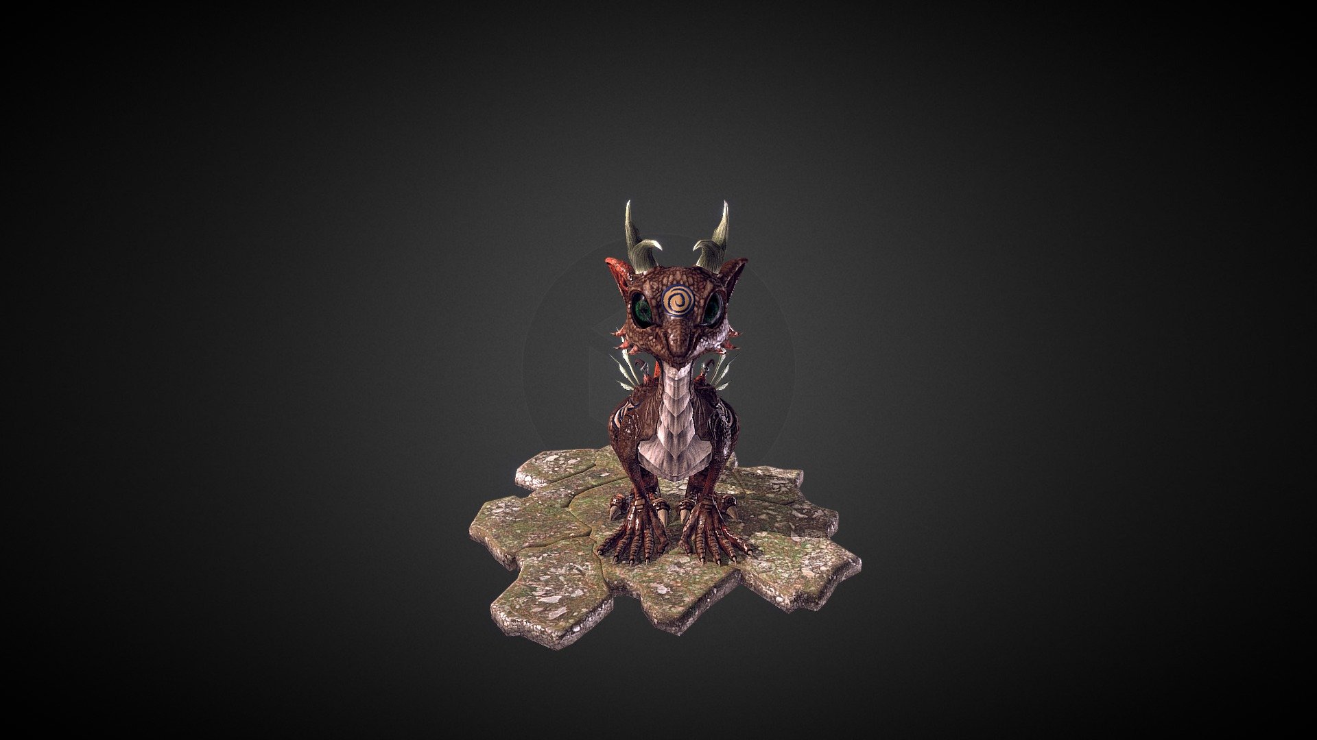 Thalia's Little Dragon - 3D model by Efrat.Liel.Sionov [6c93ab1 ...