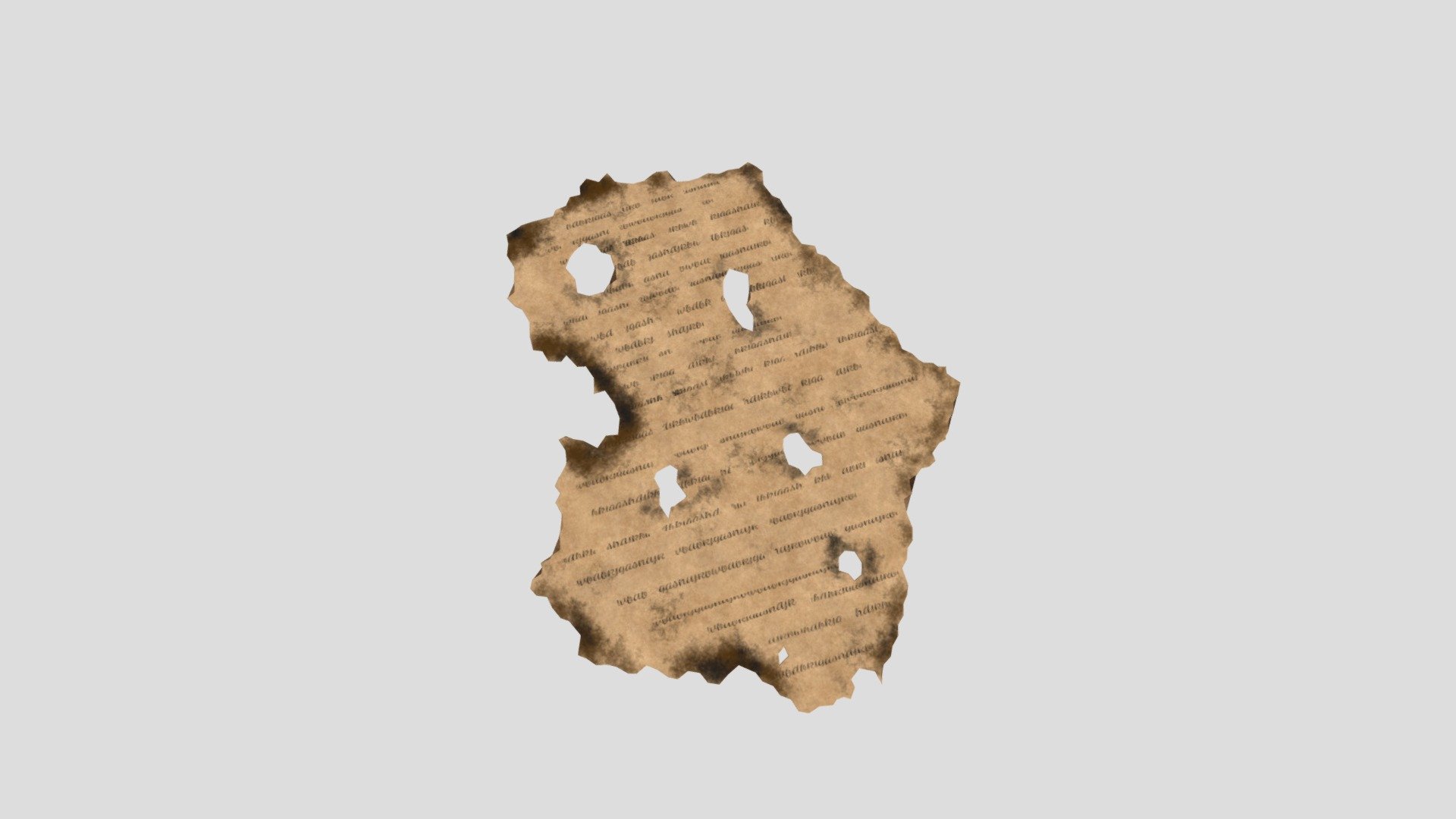 Tatter Paper - 3D model by Devin321.davila [6c93ad1] - Sketchfab