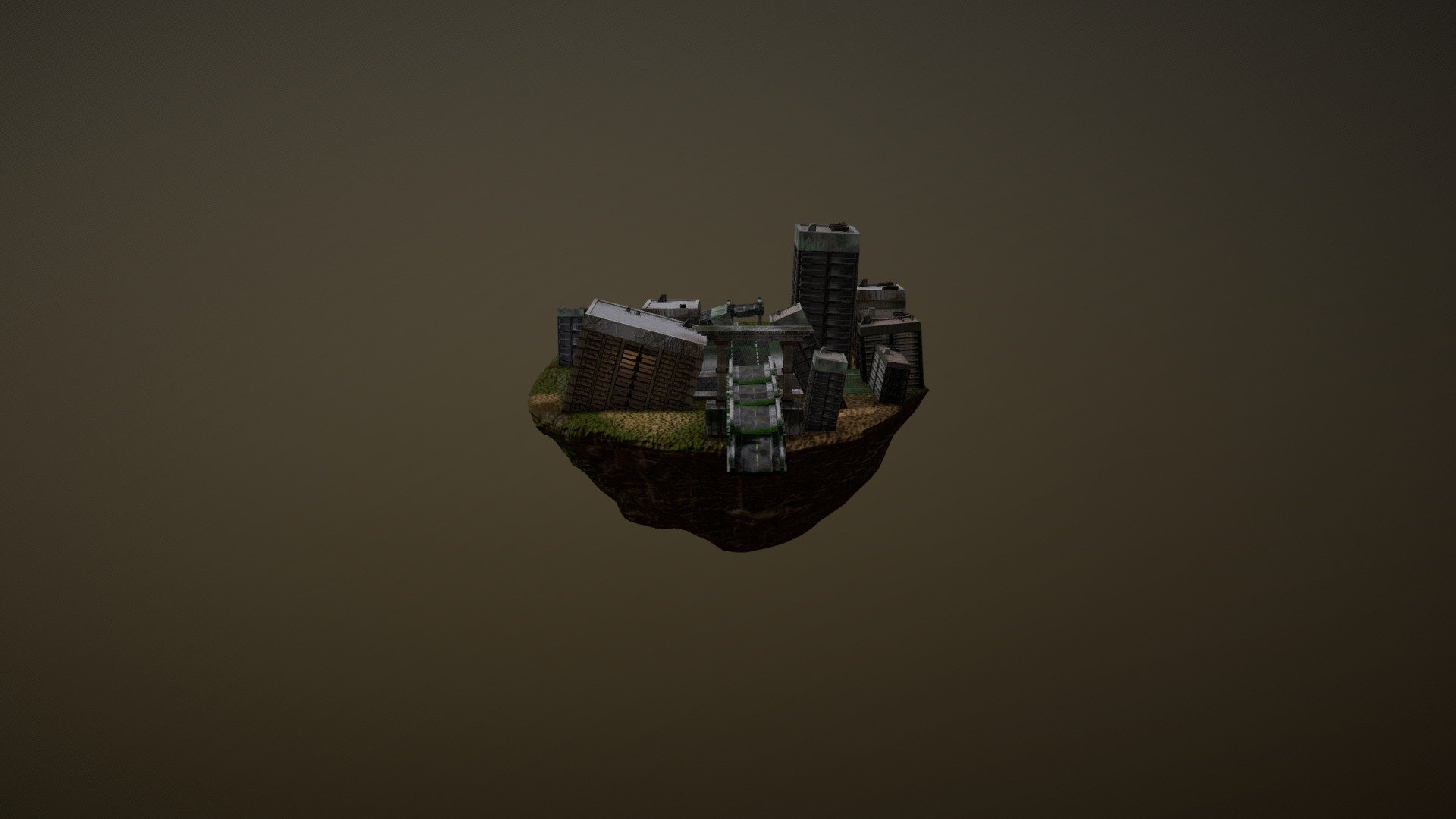 Falling City - Download Free 3D model by keith.rankin [6c93e87] - Sketchfab
