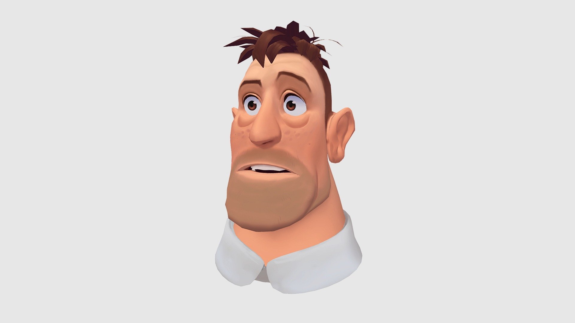 Stylized Face (Concept by José Manuel Fernandez) - 3D model by Andreas ...