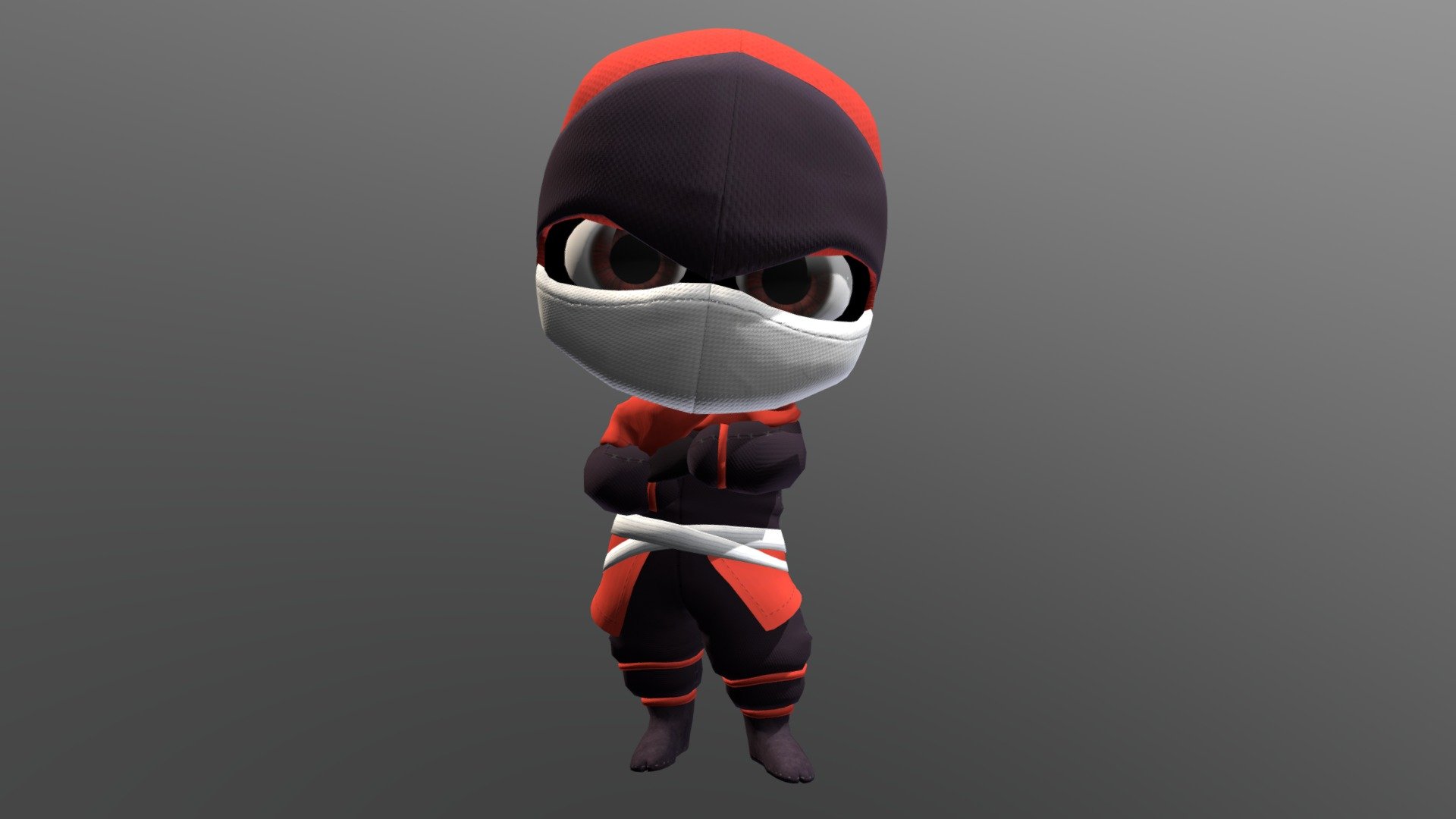 ninja character - 3D model by Hamza.Artist [6c94f73] - Sketchfab