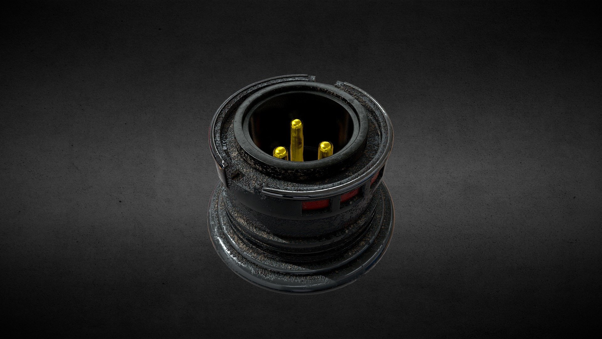 Rusted Electronic Plug - Download Free 3D model by a-python-script ...