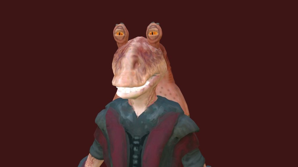 Jar Jar Diffuse (Sith Version) - 3D model by Lizard (@Lizard ...