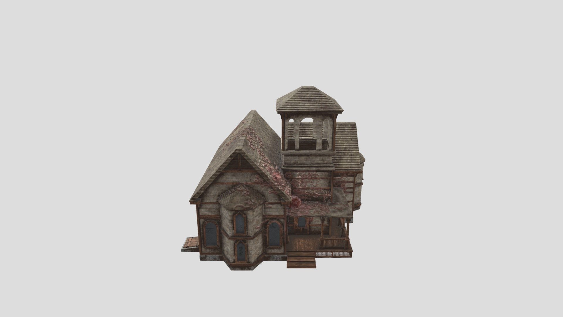 Spooky house - 3D model by Bibsi [6c98eb0] - Sketchfab