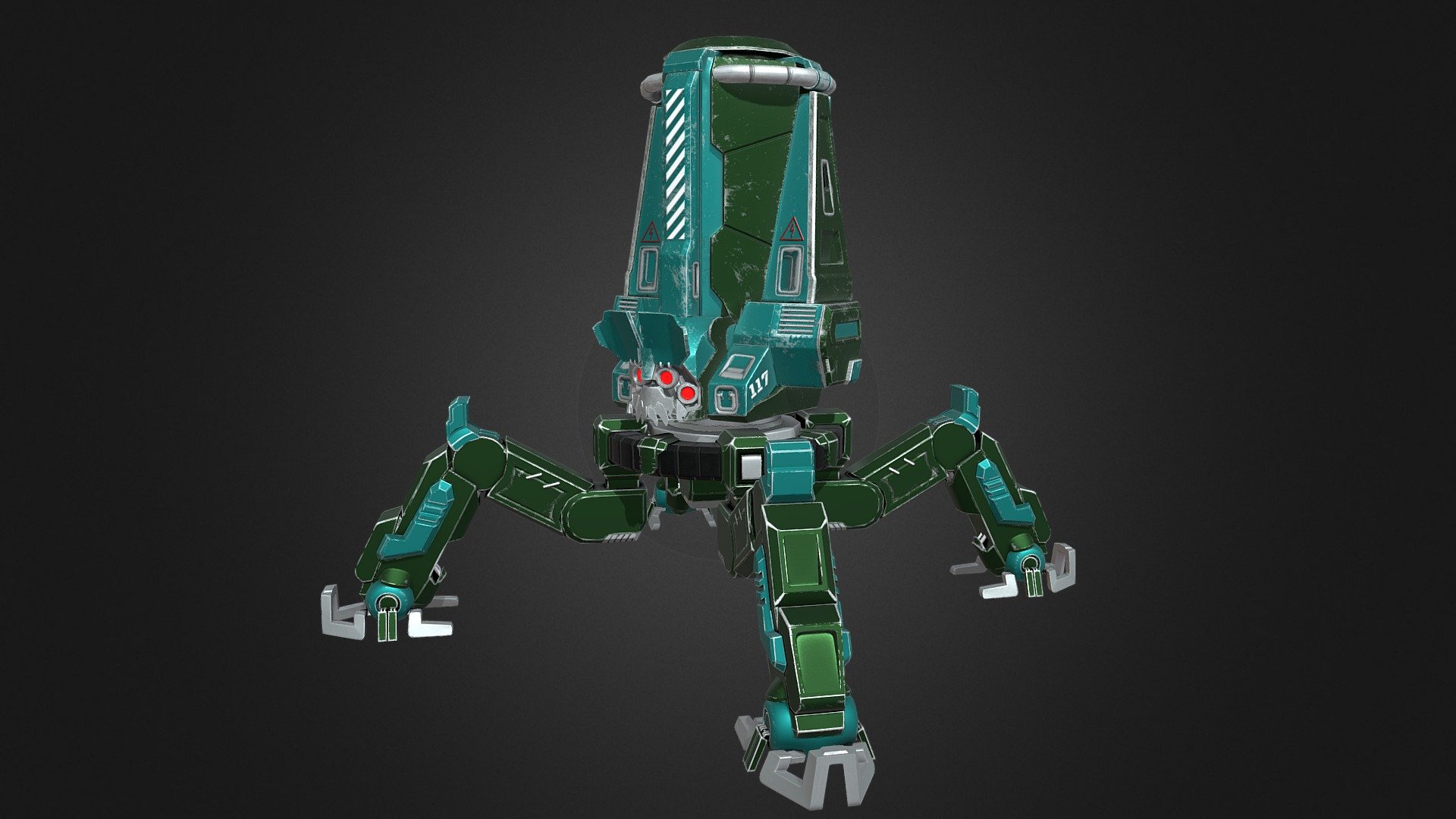 Scavaging Mech - 3D model by marijic [6c9b143] - Sketchfab