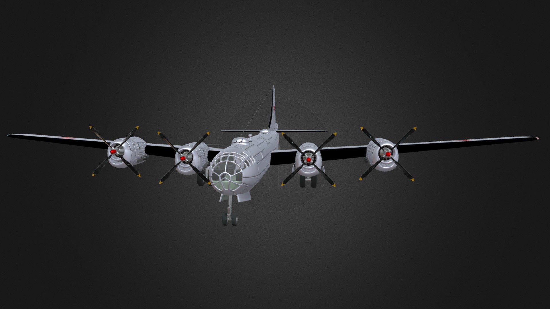 Tupolev Tu-4 - 3D model by TonyAnima Projects (@TonyAnimaProjects ...