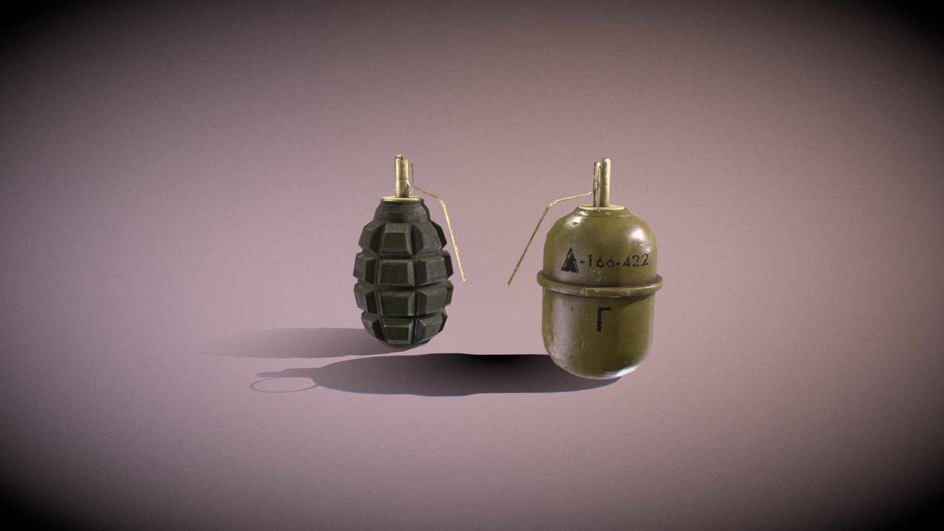 Grenades F-1 RGD-5 LowPoly 4k Textures - Download Free 3D model by ...