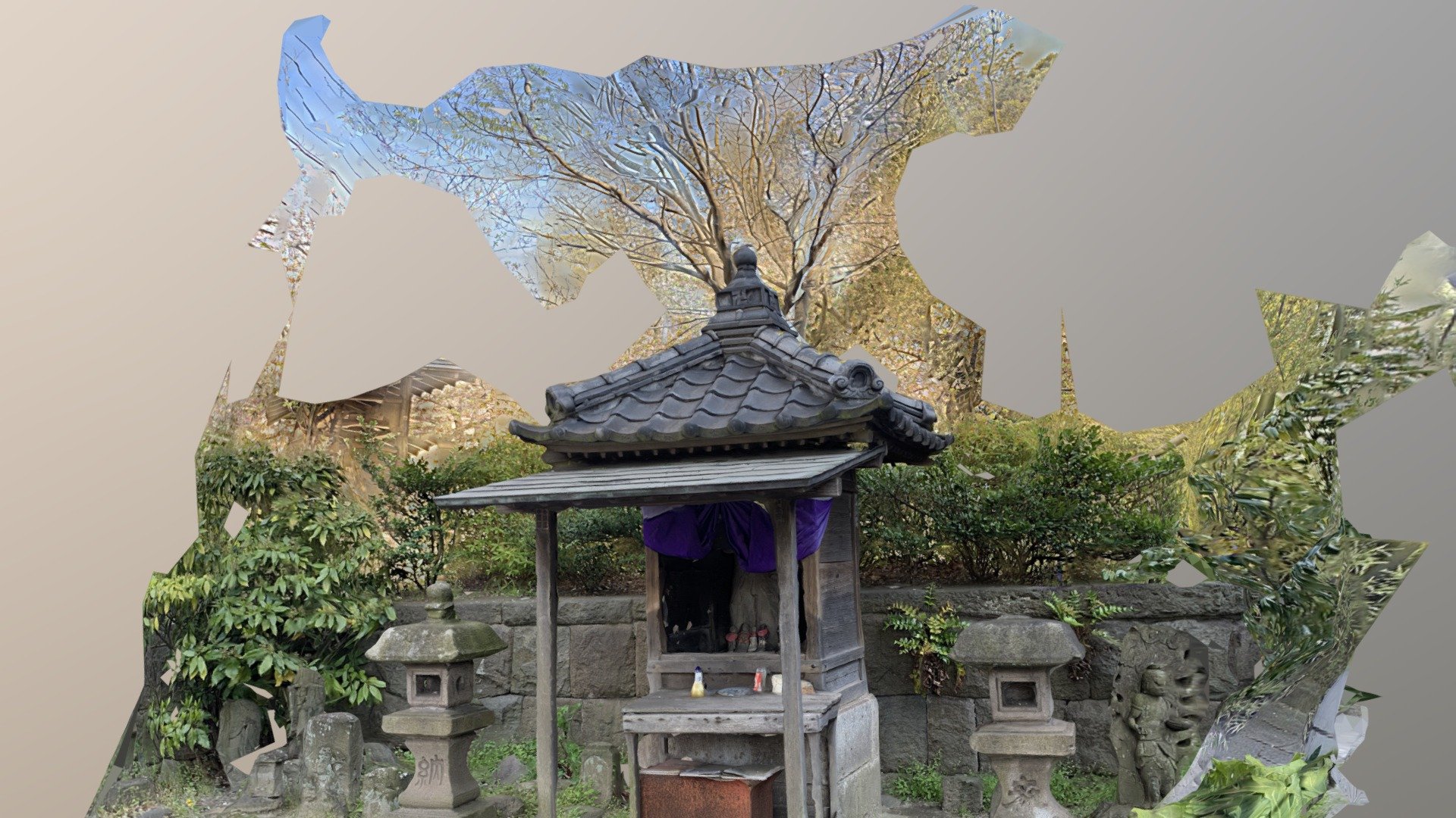 Small Temple - 3D model by kirin_zzzzz (@Hideyuki.Aida) [6c9ff49 ...