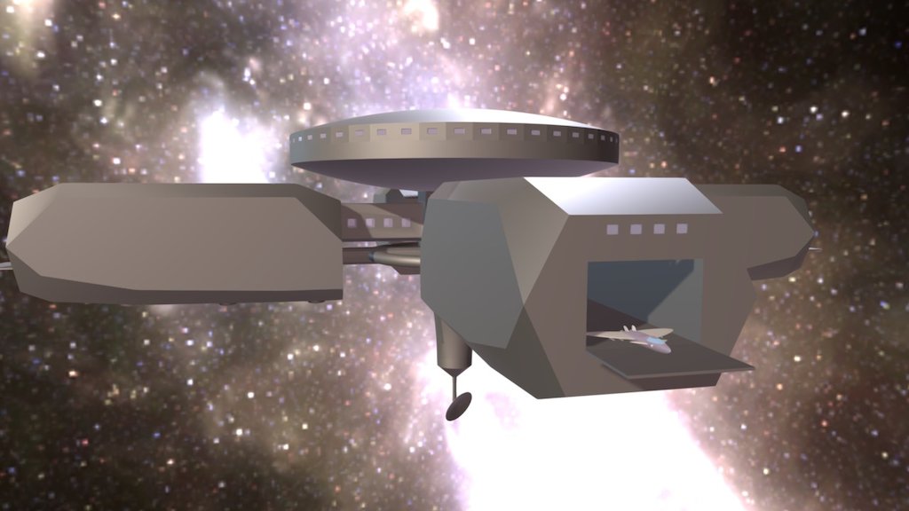 Space station - 3D model by Goobiz [6ca03d1] - Sketchfab