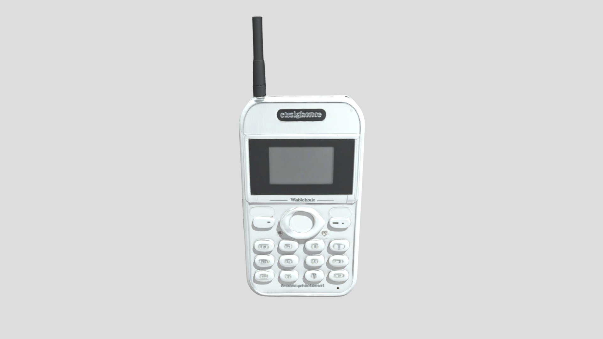 silver cell phone - Download Free 3D model by nebula mesh station ...