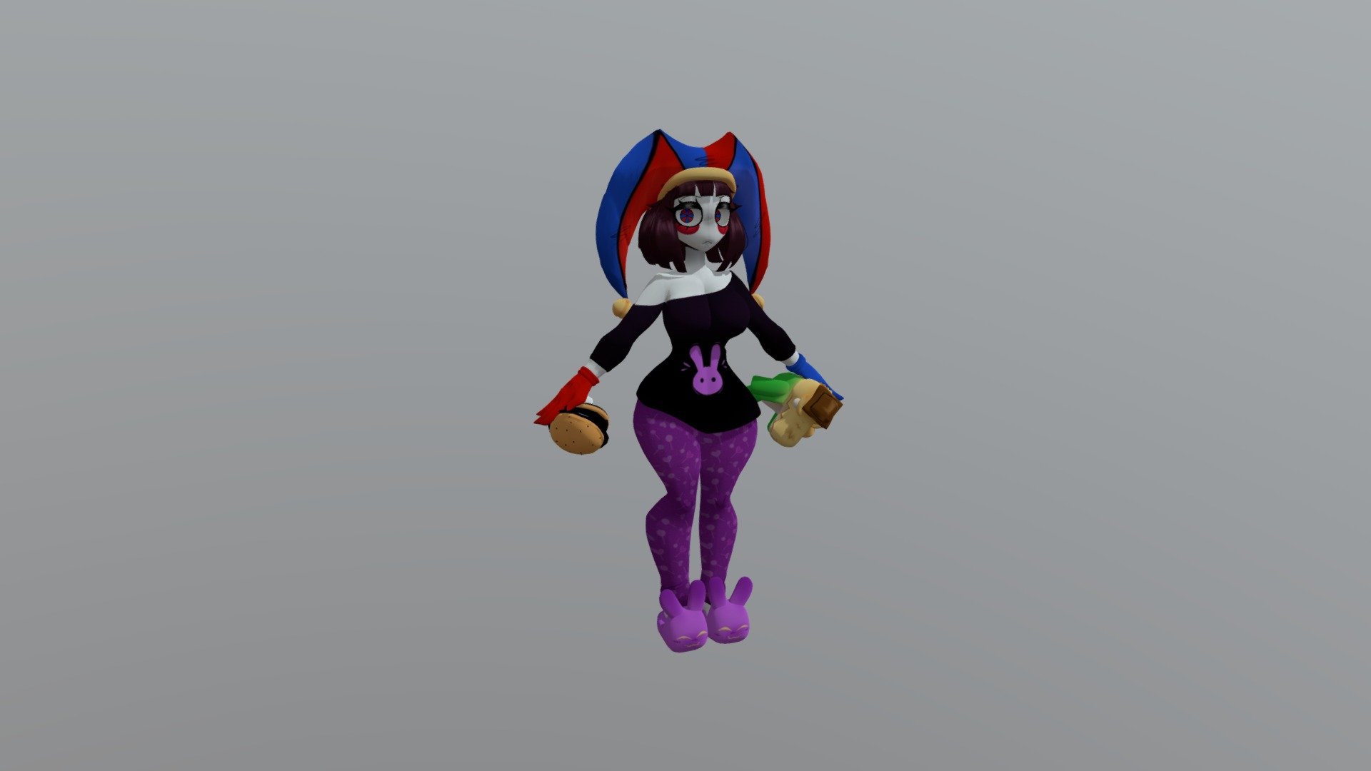 Pomni Sleep Wear - Download Free 3D model by Shedletsky (@Shedletsky ...