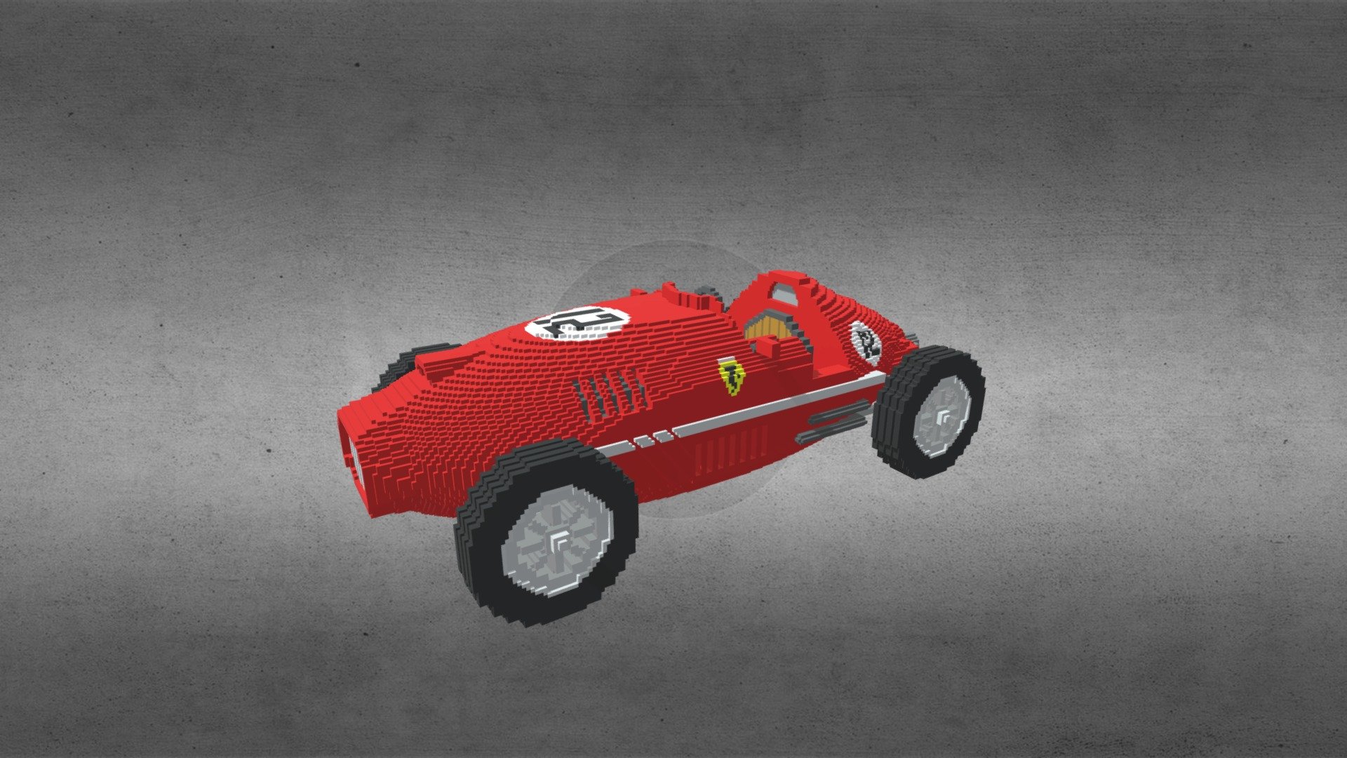 Classic Red Formula 1 Car Voxel Art - Buy Royalty Free 3D model by ...