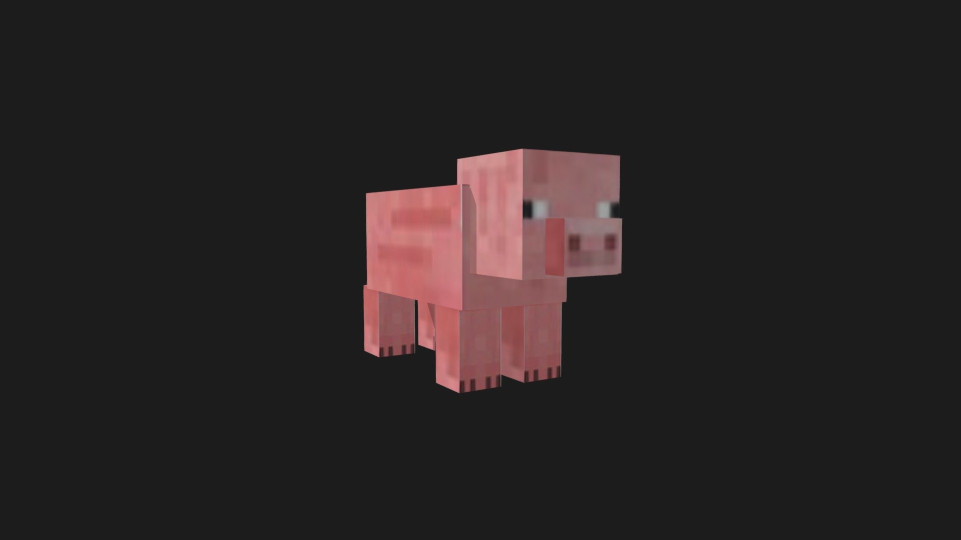 Minecraft Pig - 3D model by petryk.svetryk [6ca7ec2] - Sketchfab