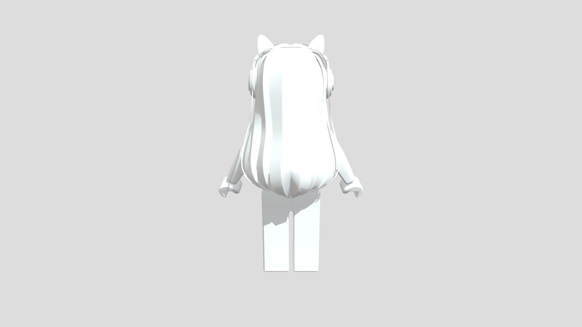 Aesthetic roblox girl🩷 (uncolored) - Download Free 3D model by MAMAMIA ...