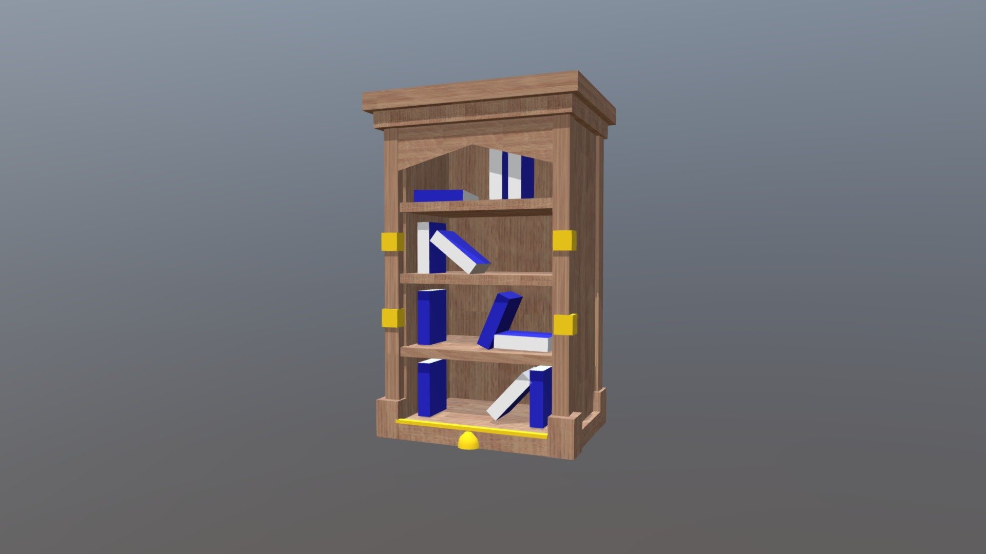Bookcase - Download Free 3D model by jamesryder123 [6ca9e3b] - Sketchfab